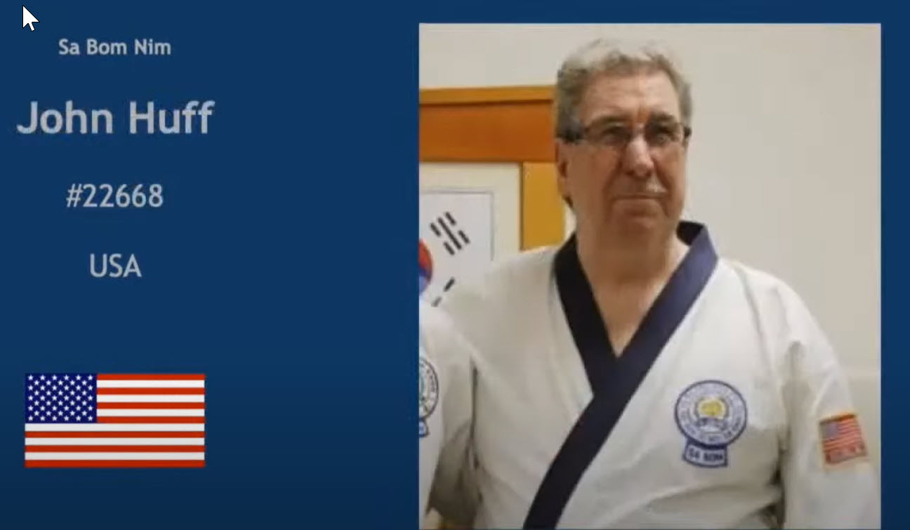 The World Moo Duk Kwan Remembers John W. Huff, Sa Bom Nim, Dan Bon ...